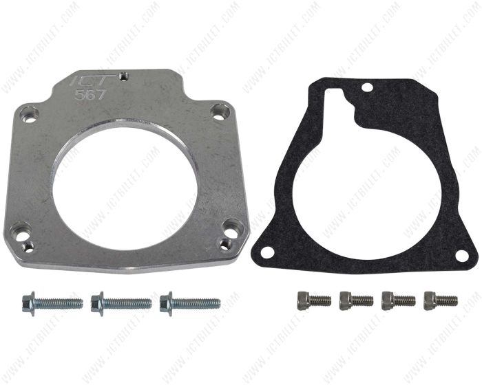 ICT Billet 3-Bolt Throttle Body to 4-Bolt Intake Adapter – Glenn's Auto ...