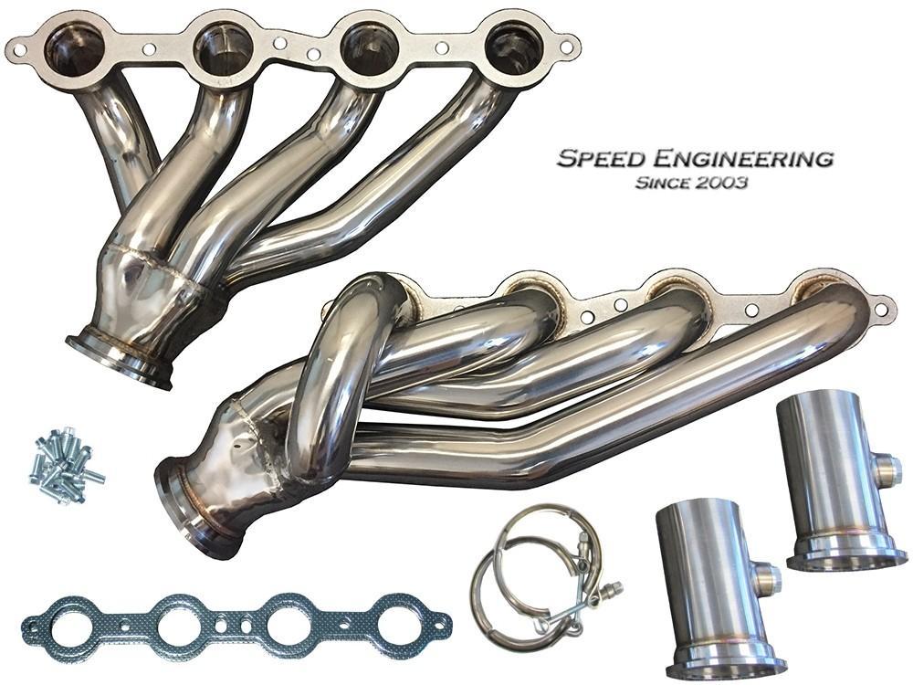 SPEED ENGINEERING LS SWAP 1-5/8" SHORTY HEADERS 1955-1974 GM CAR ...